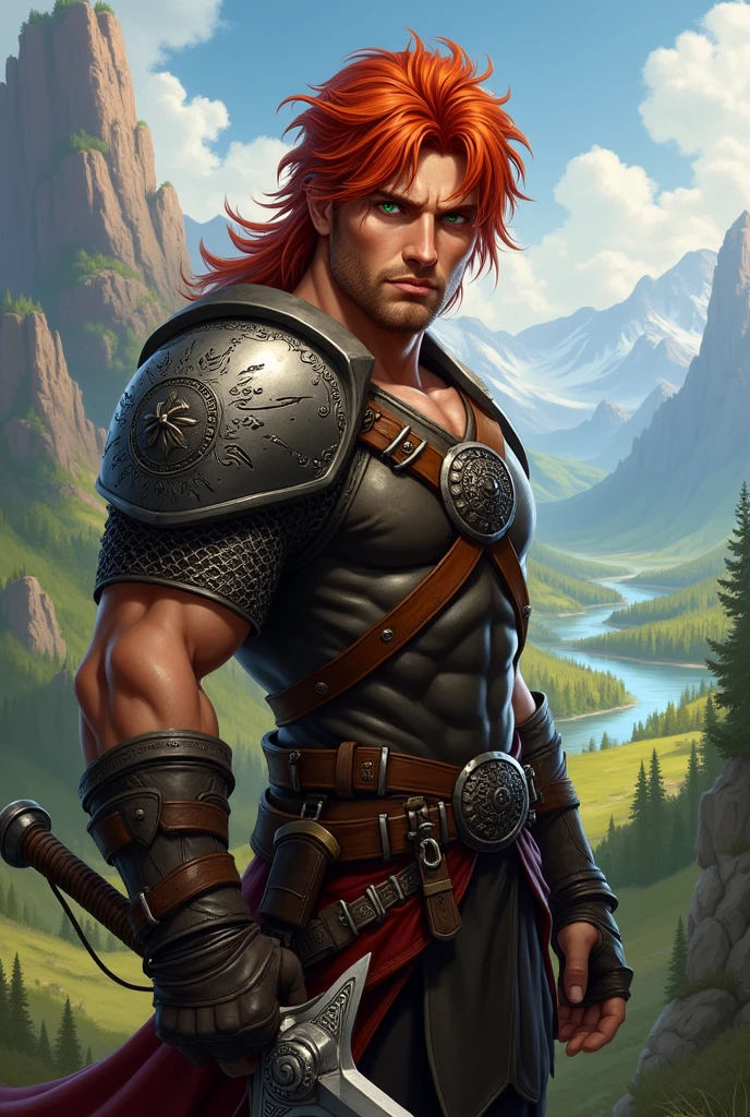 Create a Male Red Haired RPG Character - SeaArt AI