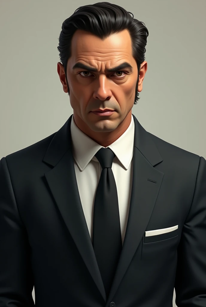 Roberto Zuniga, mafia, wear a suit, 40 years, warm complexion - SeaArt AI