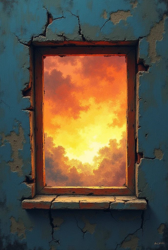 It's crooked and pierced like something a child would make with crayons ...