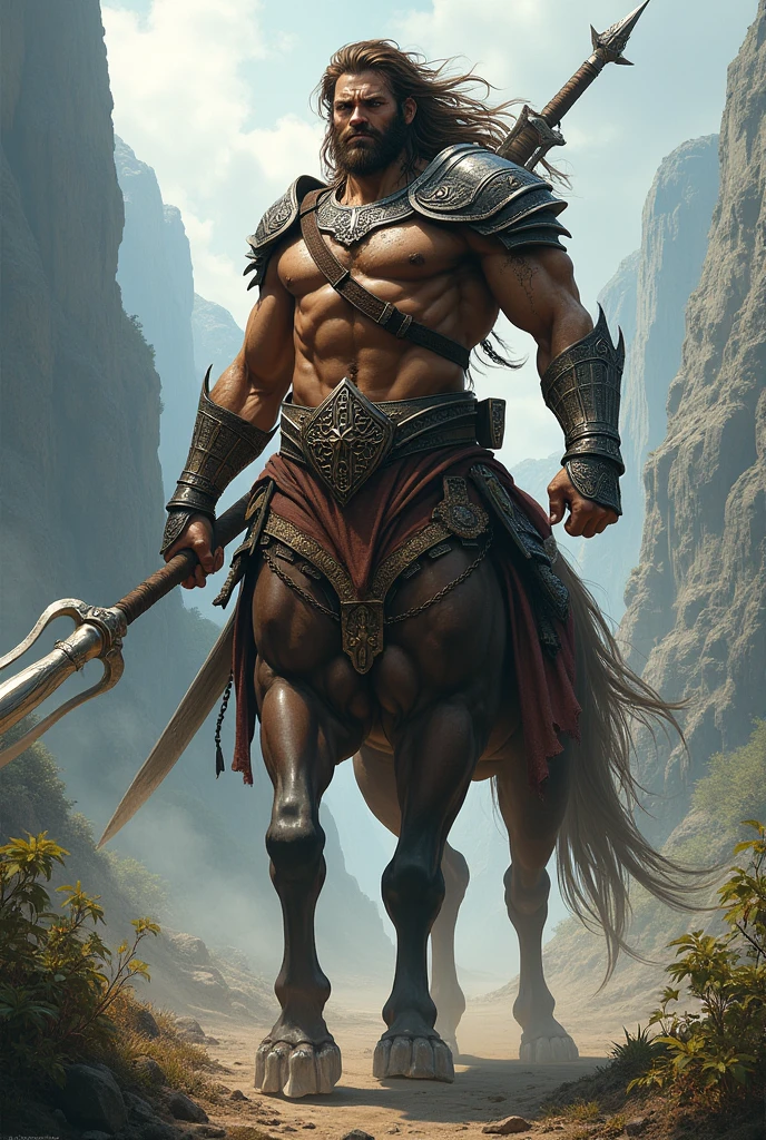 CREATE ME A WARRIOR CENTAUR - SeaArt AI