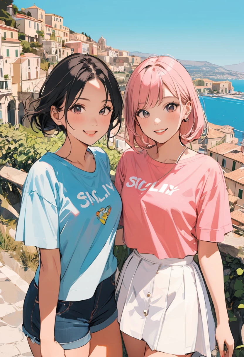 (masterpiece, best quality:1.1), pop-art style, medium flat color ...