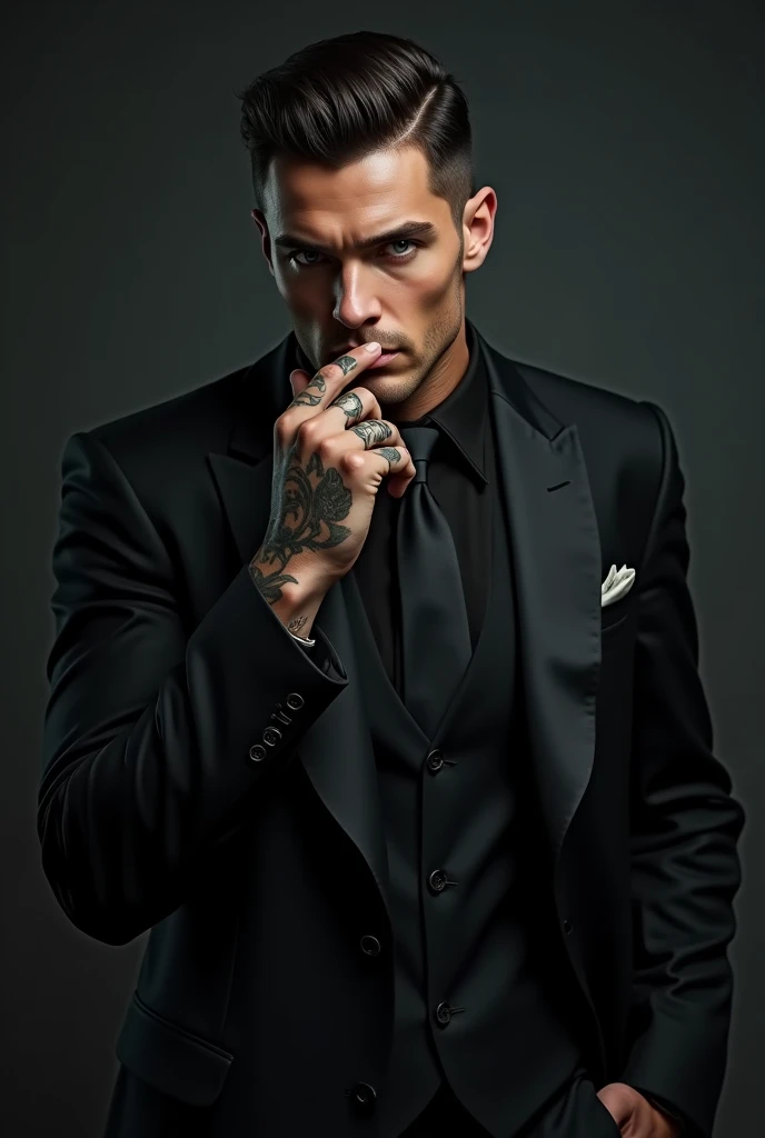 Sensual Italian mobster devastatingly beautiful tattoos on hands ...
