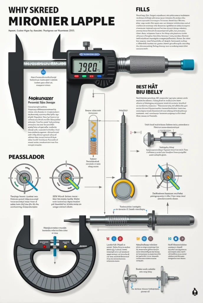 Generate an image of chart paper project about vernier caliper and ...