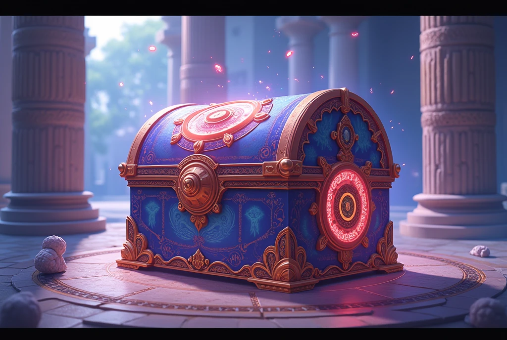 Pandora box, anime style, greek mythology, item card, without any ...