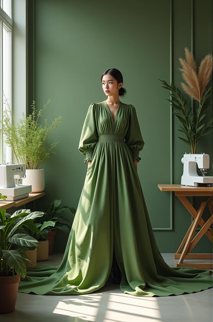 Fashion workshop "MERAKI" with the elegant green color, innovative and ...