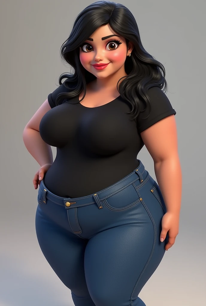 Make Vanellope from Wreck-It Ralph, but voluptuous , wide hips - SeaArt AI