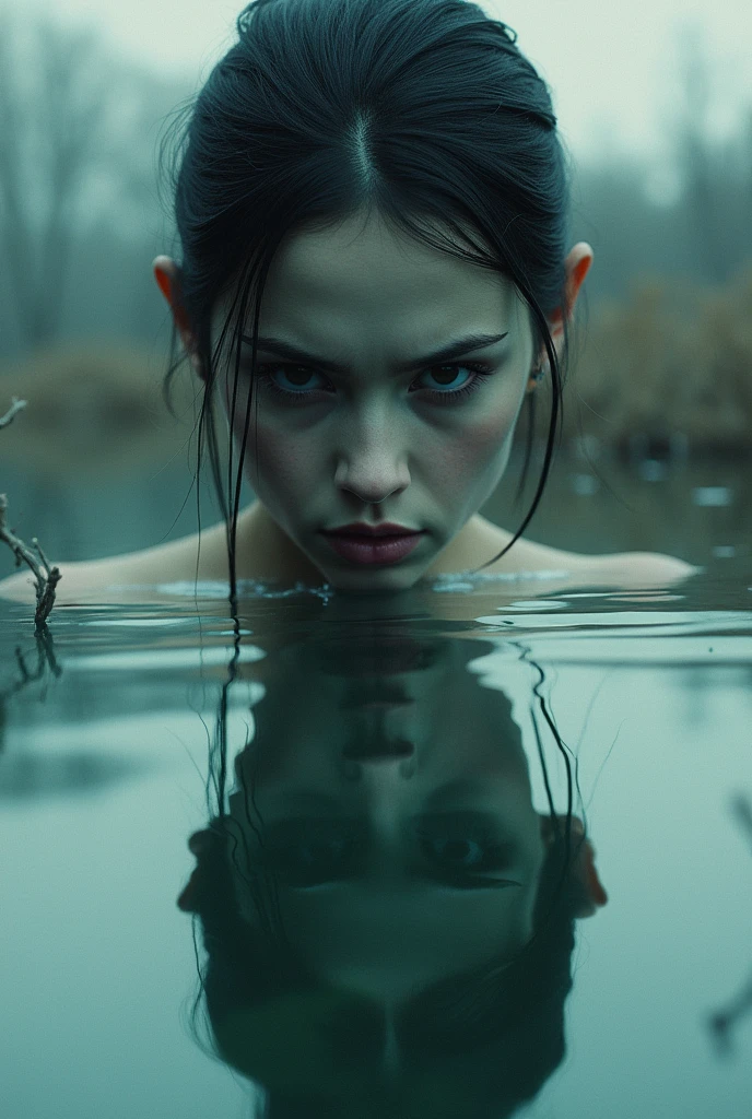 Create movie poster/theater, with the themes: image distortion and ...