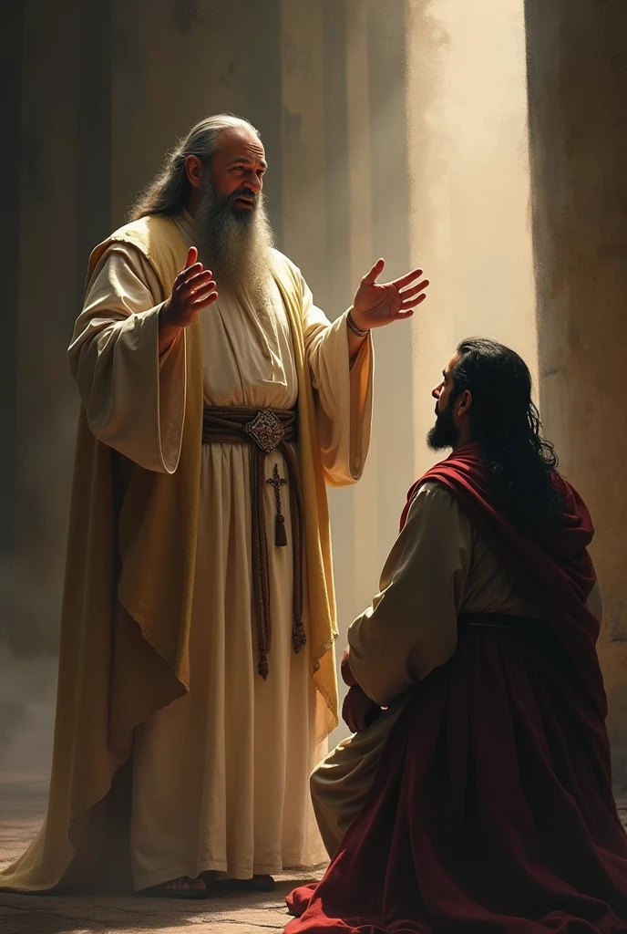 Blind Isaac blessed Jacob - SeaArt AI