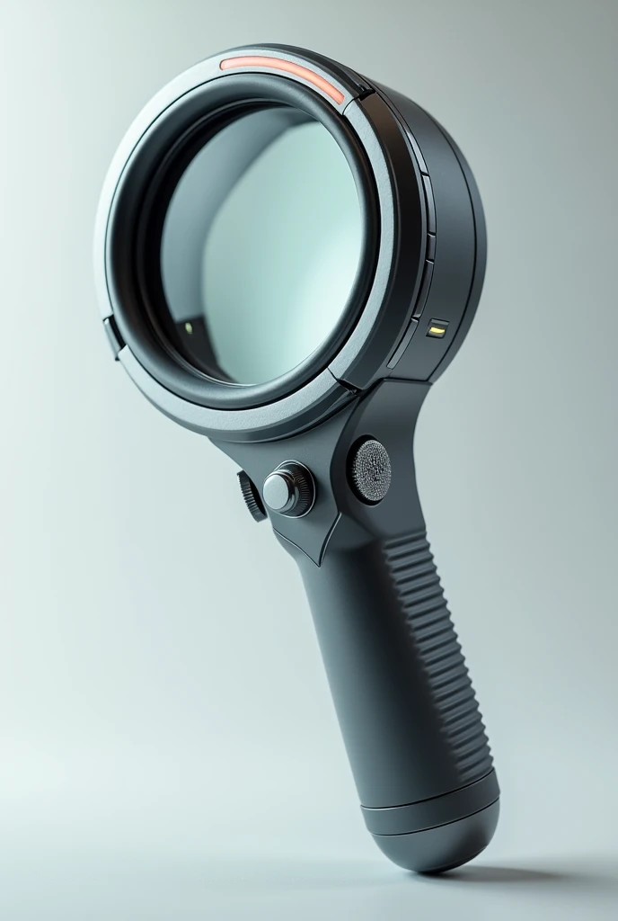 Create a magnifying glass that has buttons to zoom and improve quality - SeaArt AI