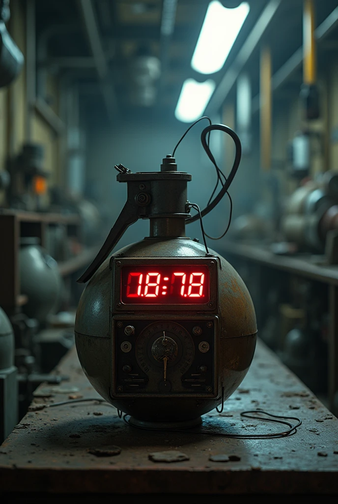 Bomb with timer running out - SeaArt AI