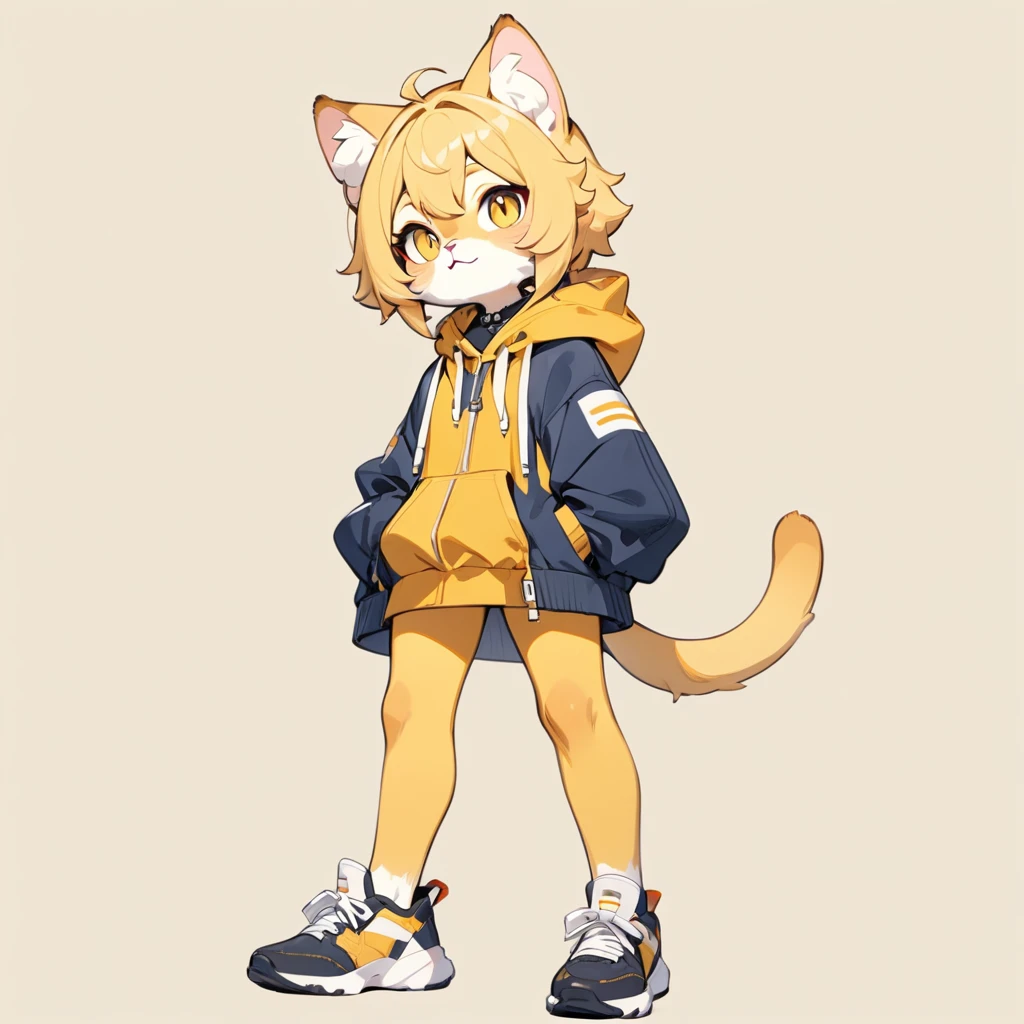 (masterpiece, best quality:1.2), 1 androgynous girl, solo, full body ...