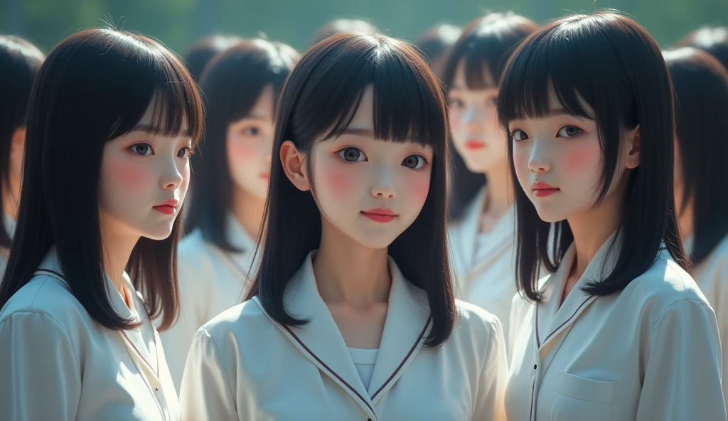 (Japanese Clone-girls=Myself), (Super Best masterpiece Clone - SeaArt AI