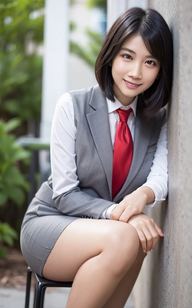 Girl, Hyper Realistic, masterpiece, smile, portrait, bobhair - SeaArt AI