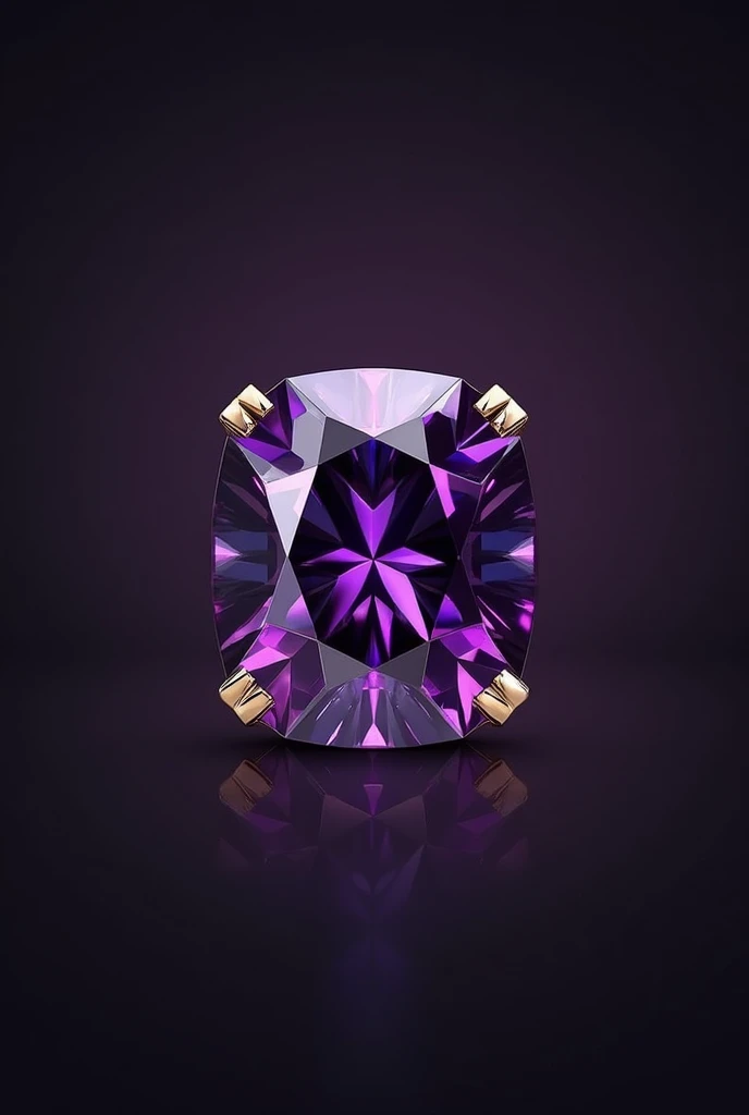 A purple diamond men's earring - SeaArt AI