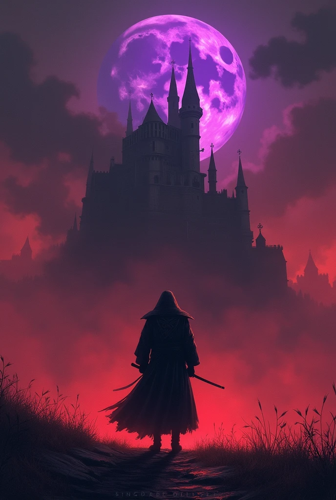 Photo Digital painting with gothic style and dark and moody atmosphere ...