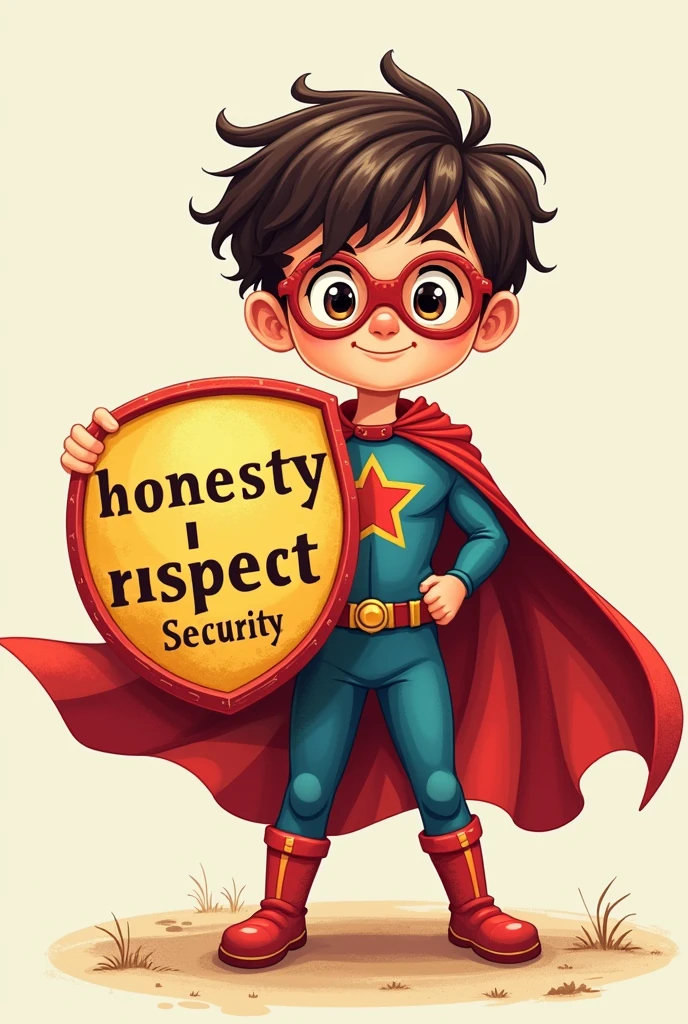 Drawing of a superhero child that promotes integrity and prevention ...