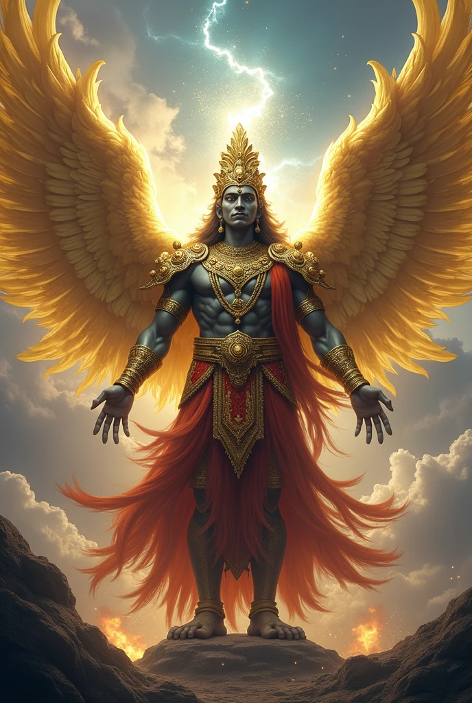 Garuda and yamraj is standing - SeaArt AI