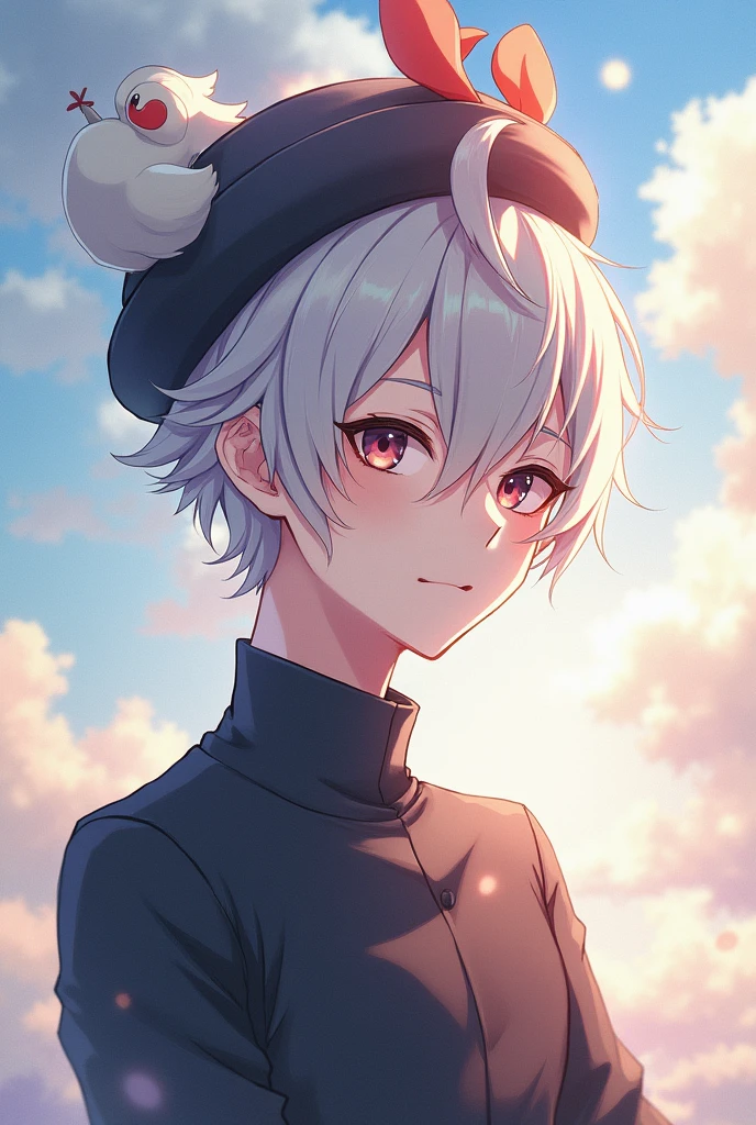 Male anime character agamine wearing cute hell goose hat - SeaArt AI