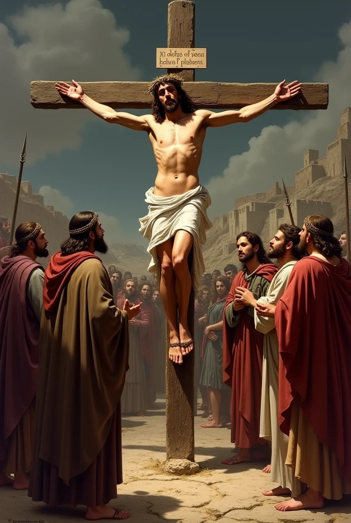 Create a scene of Jesus Christ at Calvary - SeaArt AI