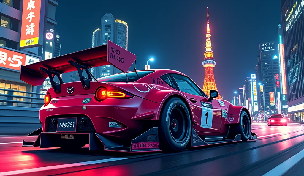 I want a nice picture of Mazda MX-5 ND2. The picture is in the style of ...