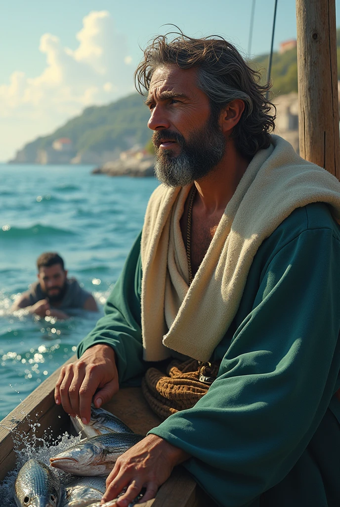 Peter was a professional fisherman yet he was unable to catch any fish ...