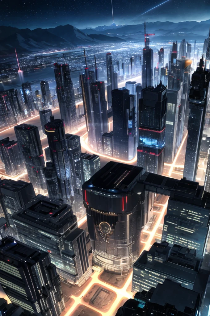 There is nothing,night sky,futuristic city,Military base in the ...