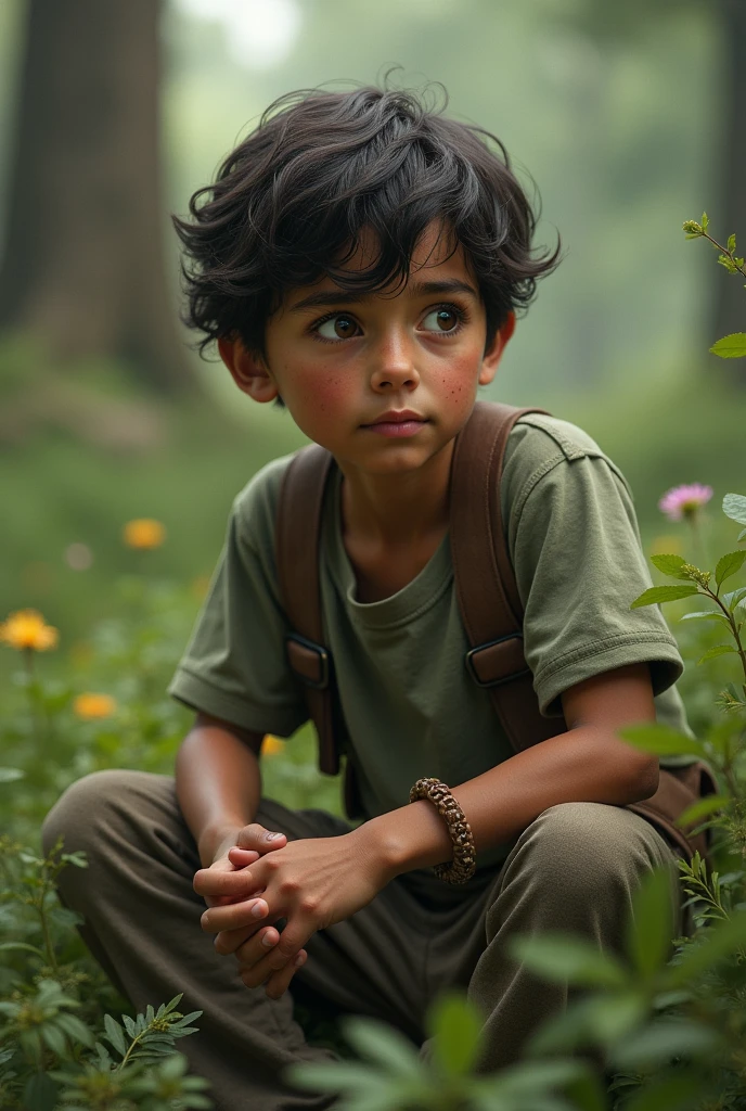 Create images of the boy reflecting on the lessons learned and ...