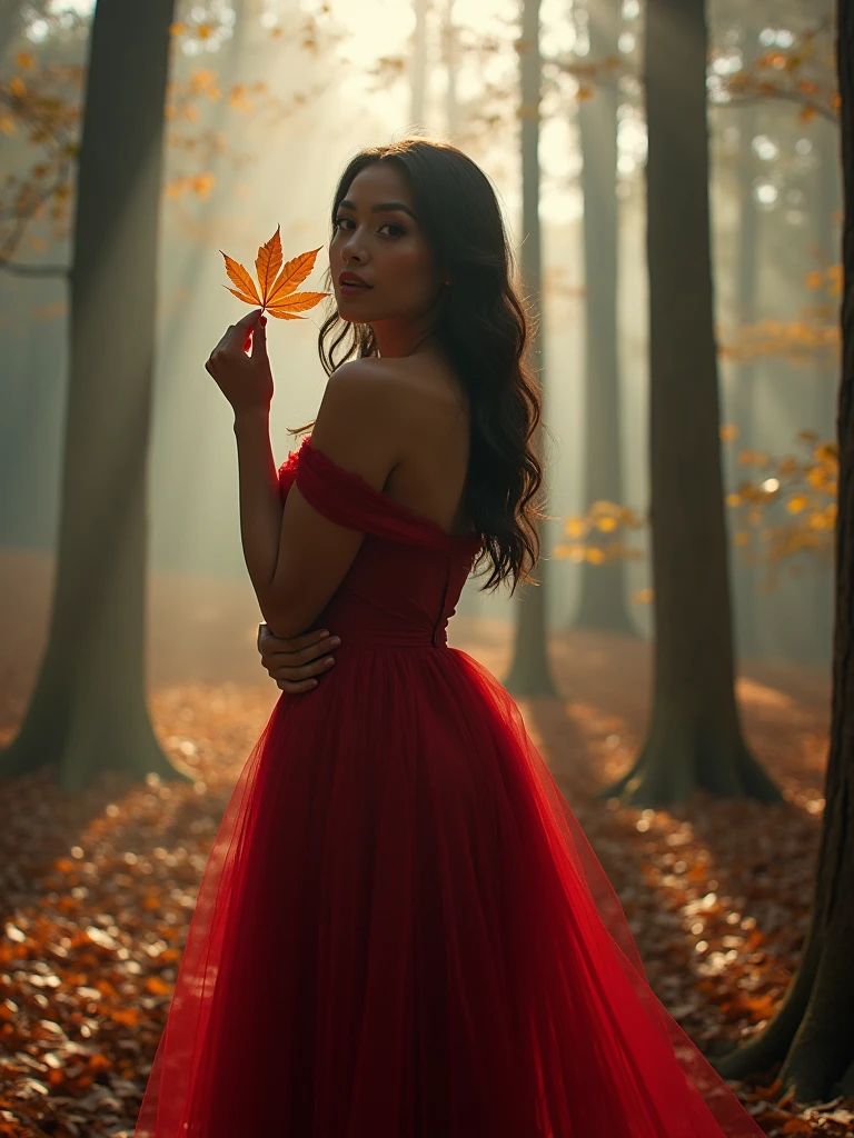 Generate a master photograph describing a shapely Woman, in the heart ...