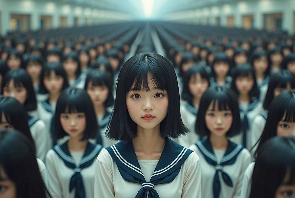 (Japanese Clone-girls=Myself), (Super Best masterpiece Clone - SeaArt AI