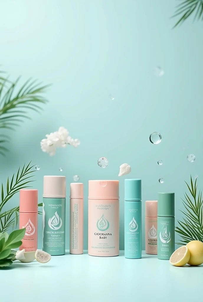 "Create a horizontal cover image for the deodorant category in an ...