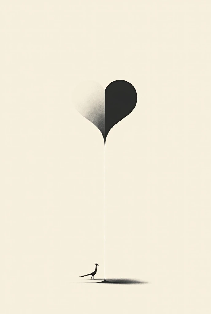 "Create a minimalist art piece that captures the essence of your ...