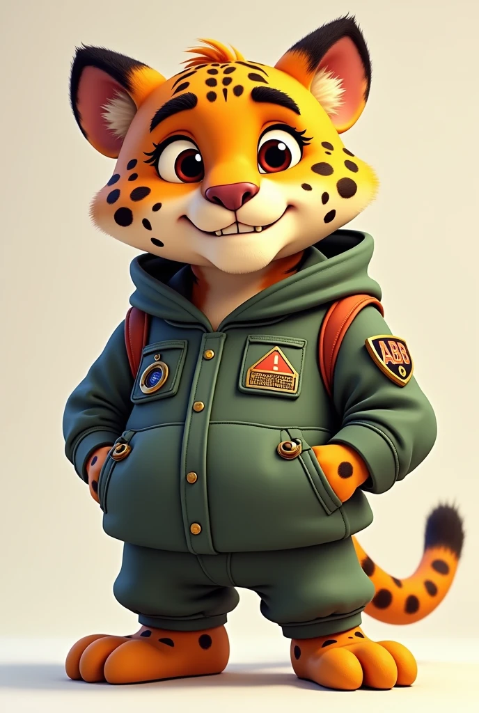 I want a leopard that looks like a bengamin bottle from zootopia ...