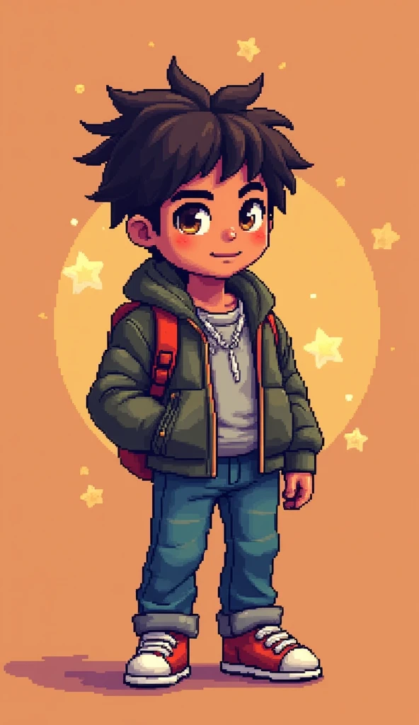 Pixel art depiction, character named Charles, delightful representation ...