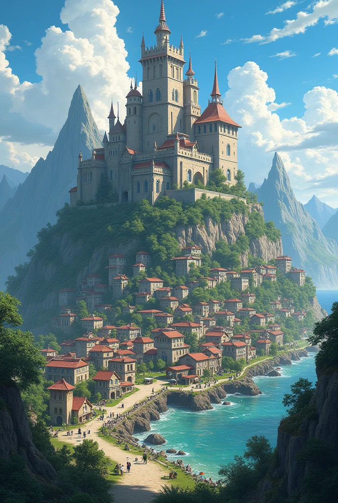 Create a BIG fantasy island, IT IS INCREDIBLY BIG VERY BIG, SO BIG THAT ...