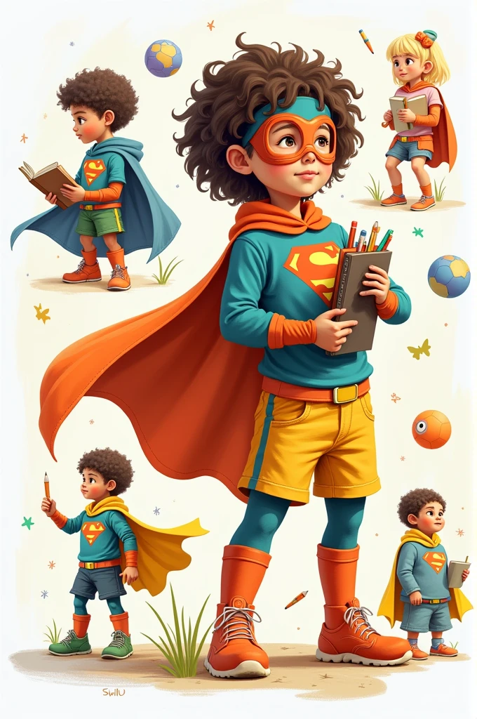 superhero images for kids inspired by education, each representing ...