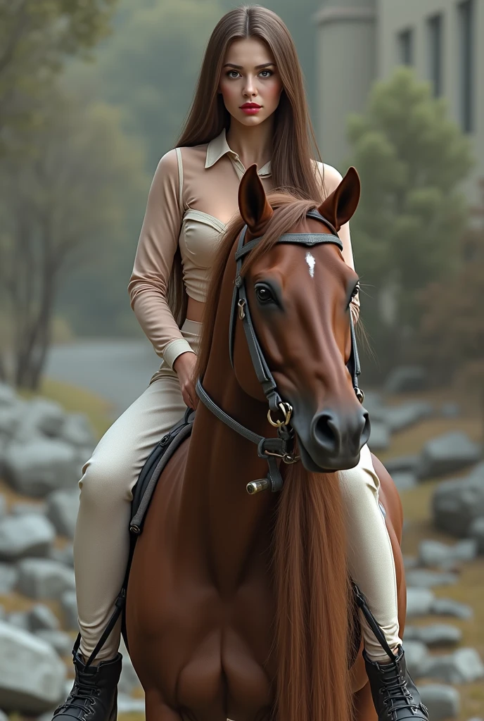 A jockey , russian young lady.She have cute and young lady with ...