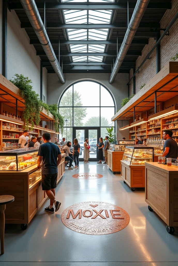 Six indoor market stalls. birch on casters with wheels. coffee shop ...