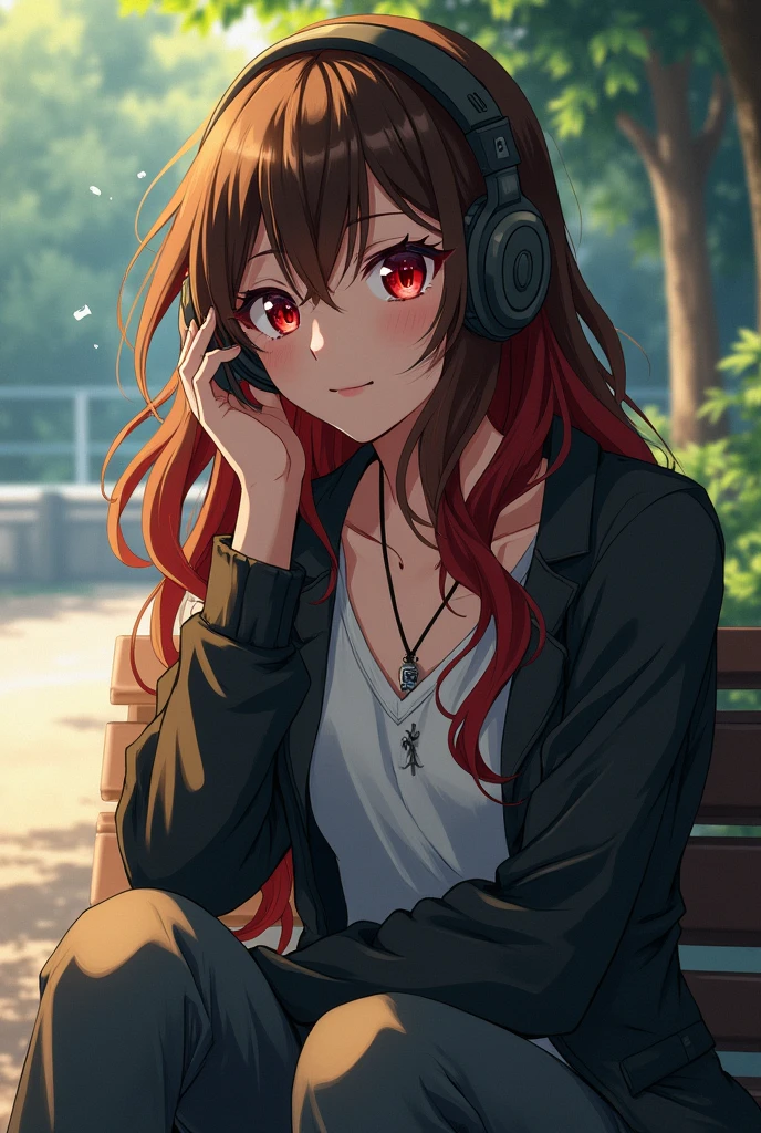 My Hero Academia style screenshot of a beautiful girl with brown hair ...