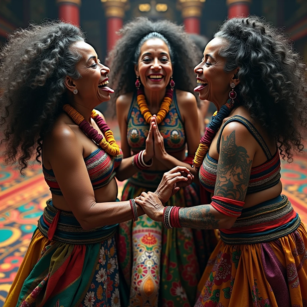 Deep NSFW)))))))), In the heart of a vibrant Indian Kali temple - SeaArt AI