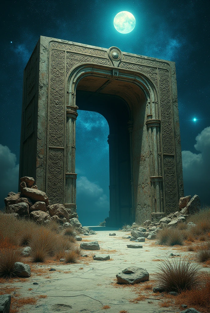 Capture the 4D enigmatic allure of a forgotten gateway that transcends time and - SeaArt AI