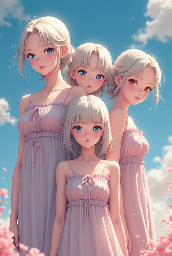 Clone girls anime version - SeaArt AI