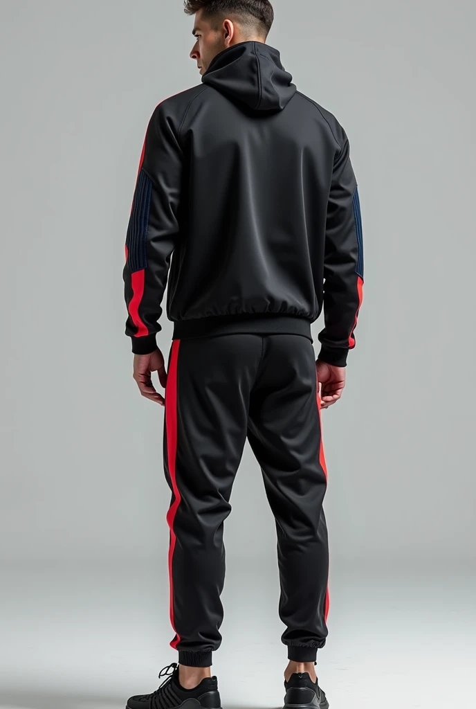 Design a modern for men, stylish tracksuit set that combines both ...