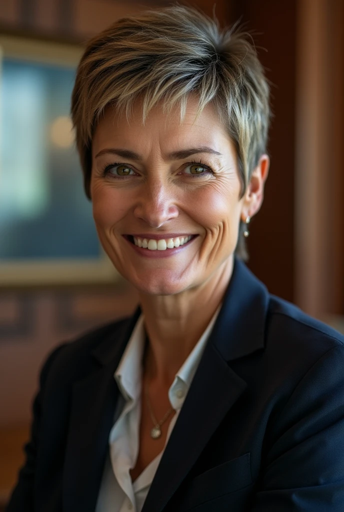 Real woman american pixie hair president - SeaArt AI