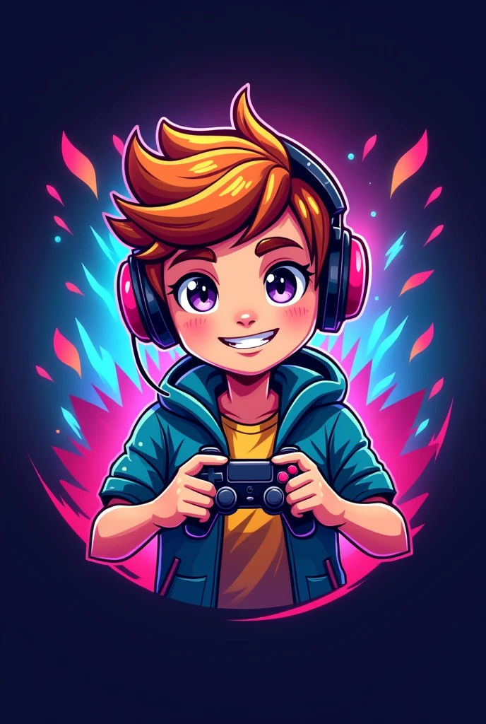 Kid gaming logo - SeaArt AI