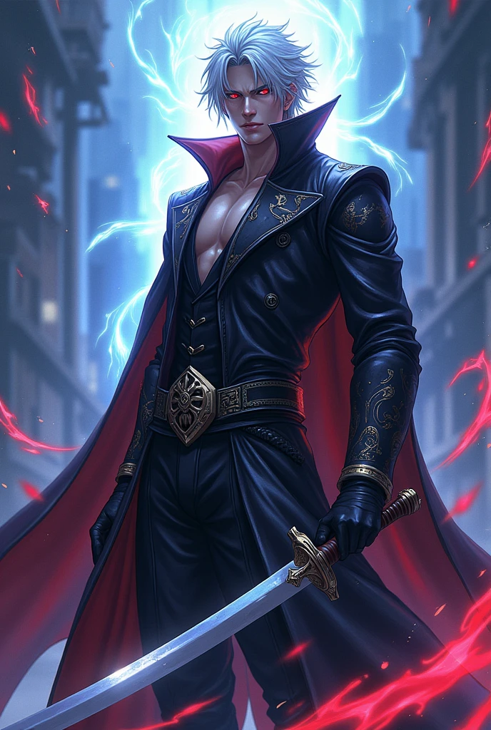 Solo leveling mix dmc5 vergil with fgo art style - SeaArt AI
