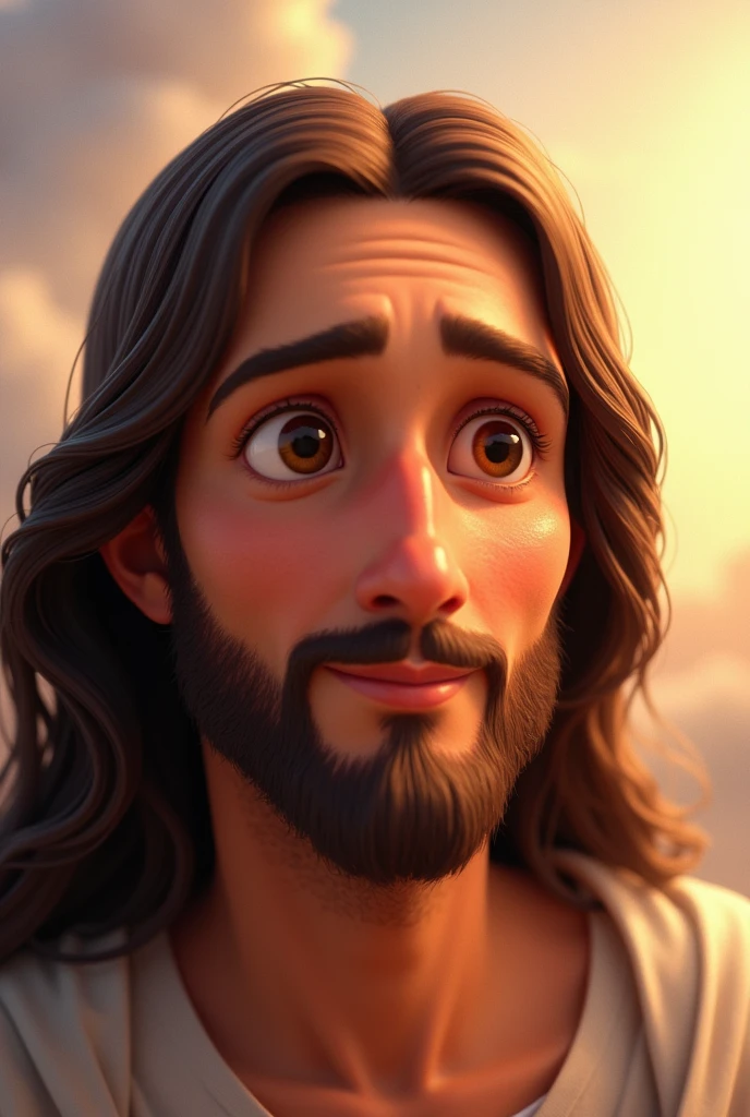 Make a Disney Pixar style Jesus face - SeaArt AI