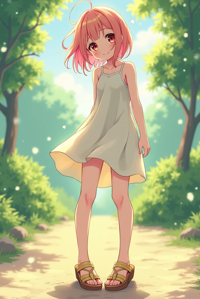 anime wearing sandals - SeaArt AI