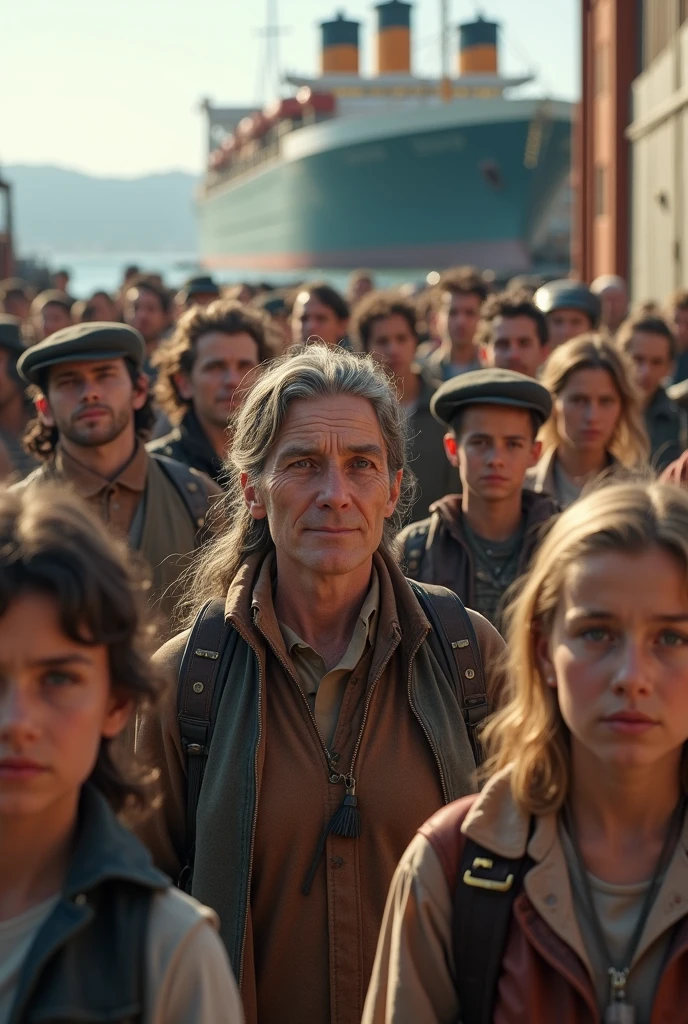 European immigrants with pale skin arrive in Argentina, 4k image ...