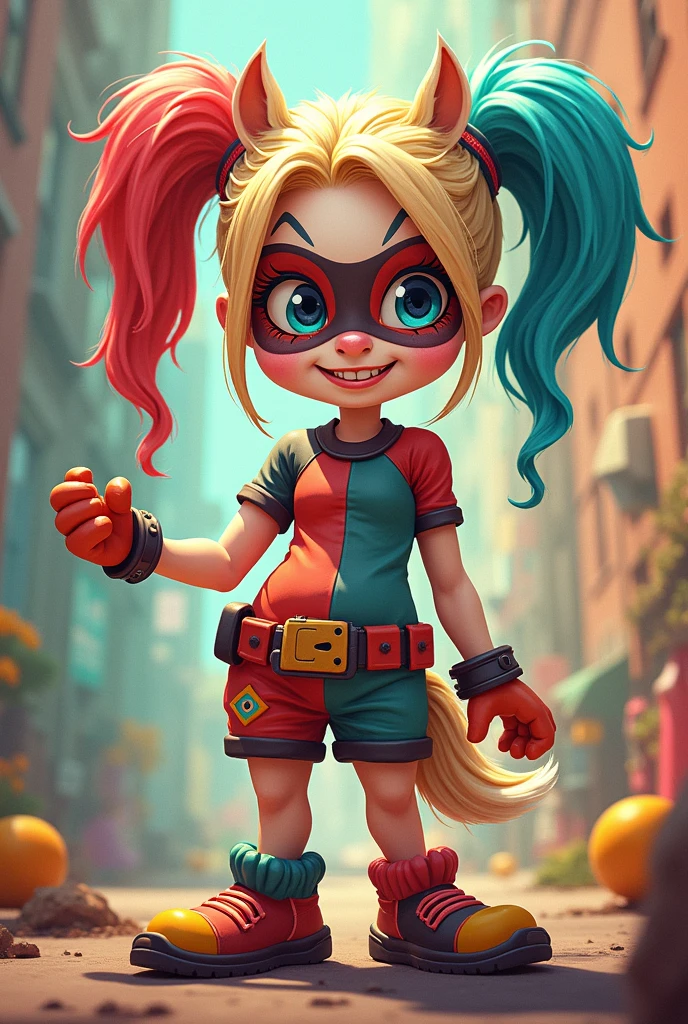 Hyenagirl Harley Quinn. Pac-Man Eyes, Pixar, - SeaArt AI