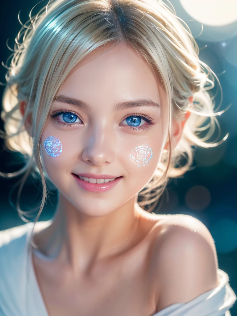 Very beautiful young girl,Bright big smile, Extremely beautiful - SeaArt AI